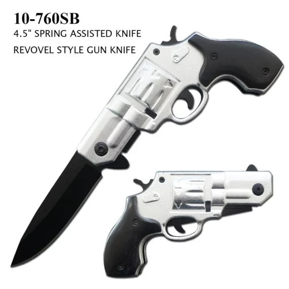 Elitedge Gun Knife Revolver Style 10-760 - tacticalgearplus